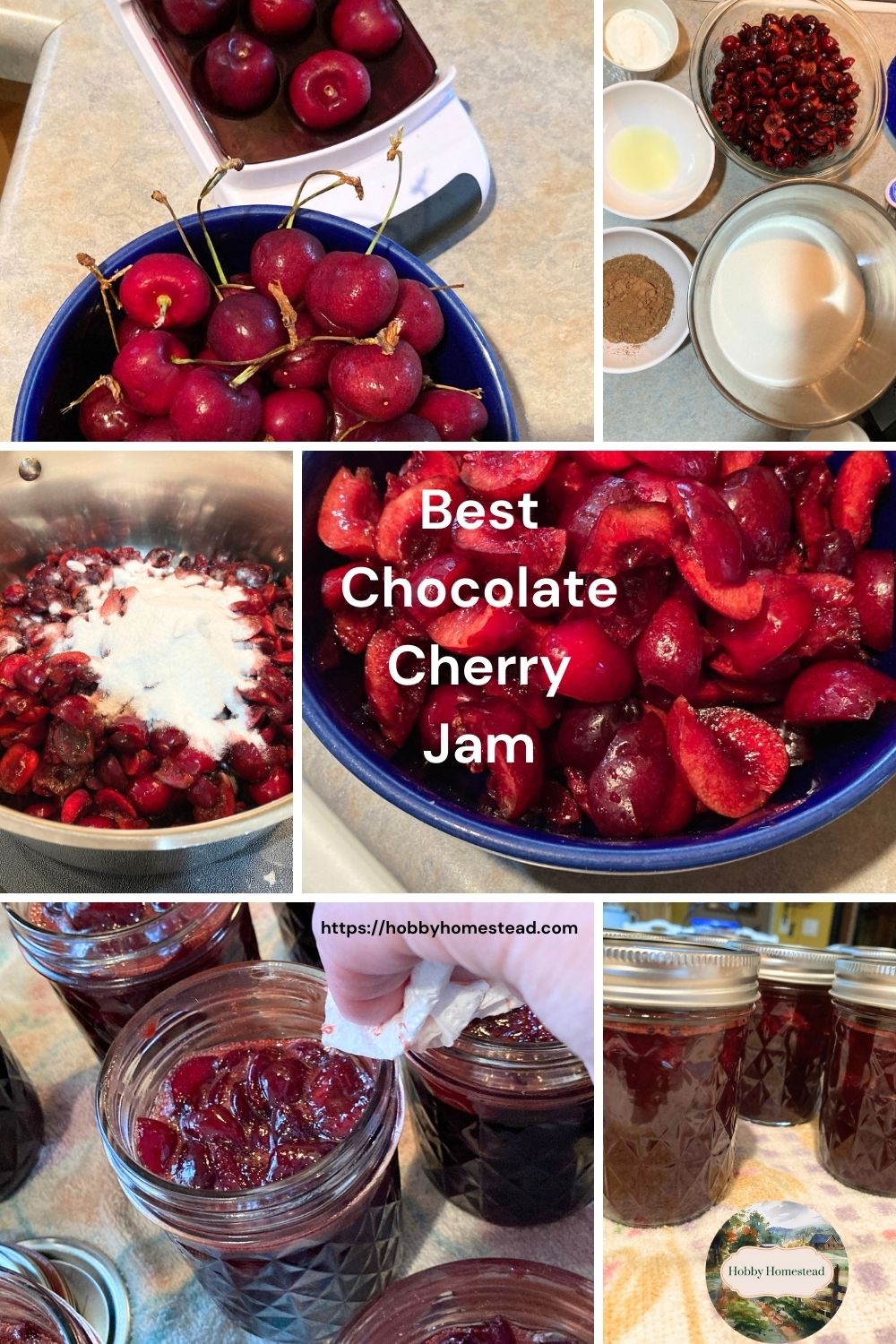 Easy Chocolate Cherry Jam Recipe from Scratch - Hobby Homestead