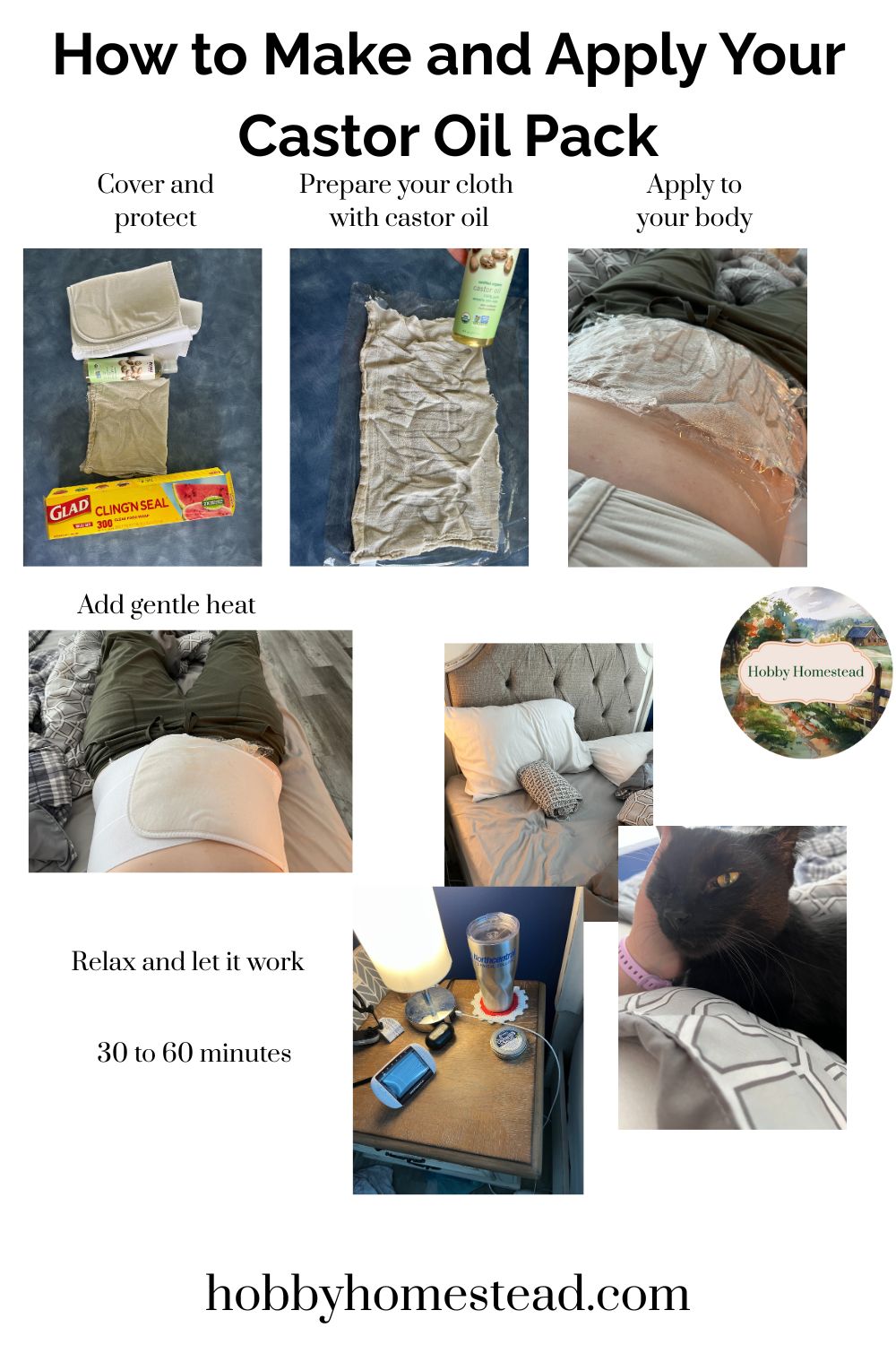 How to Make and Use a Castor Oil Pack for Natural Healing - Hobby Homestead