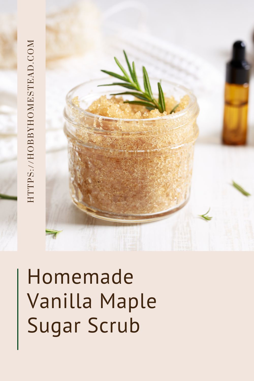 Homemade Vanilla Maple Sugar Scrub - Hobby Homestead