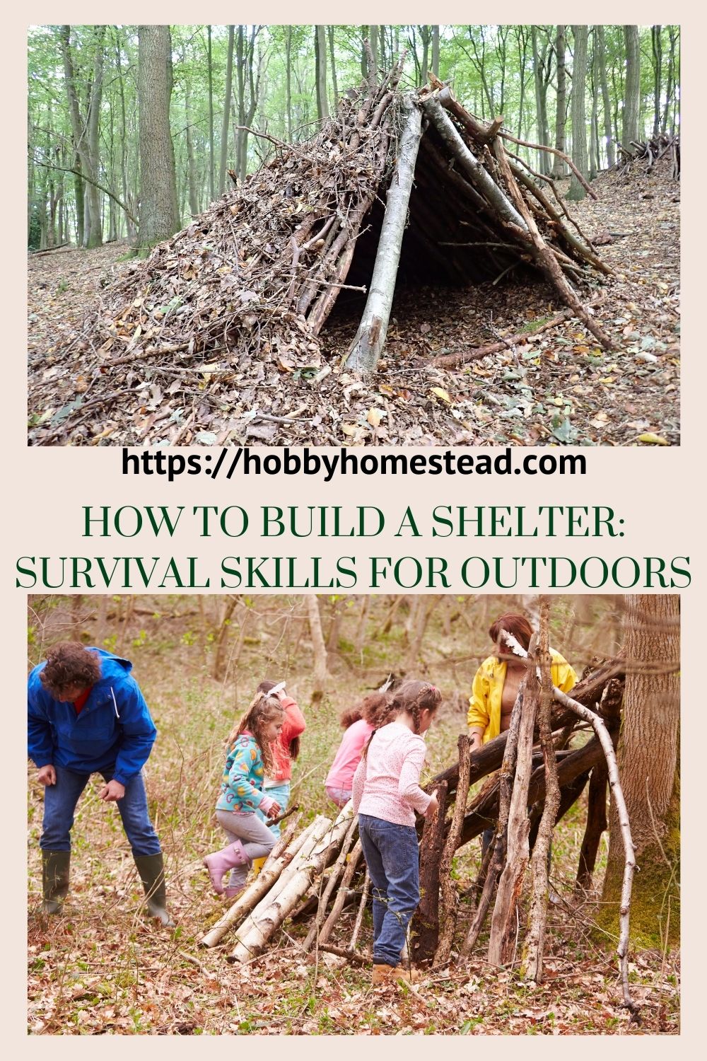 How to Build a Shelter: Survival Skills for Outdoors - Hobby Homestead